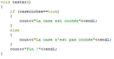 Structures de contrôle